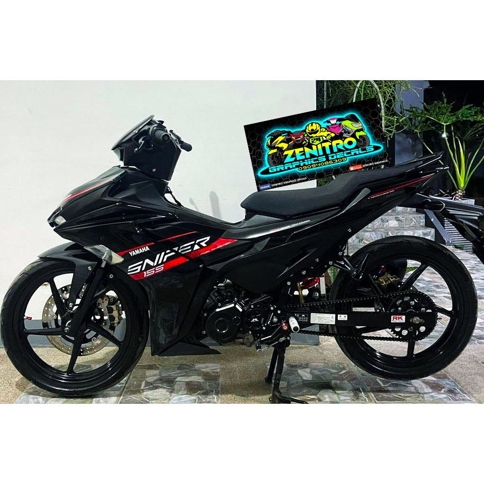SNIPER 155 STOCK DECALS 2022 MODEL (ZENITRO GRAPHIC DECALS) | Shopee ...