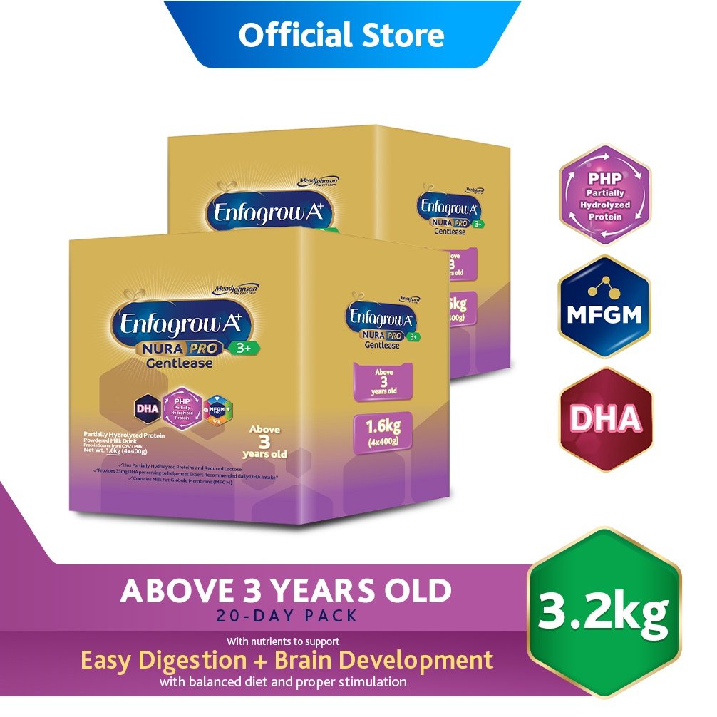 Enfagrow A+ Nurapro Gentlease 3+ Powdered Milk Drink for Kids Above 3 ...