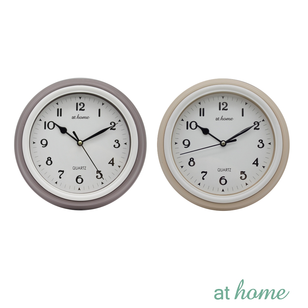 At Home Janella Silent Nordic Wall Clock Easy Read Numbers Analog Home ...
