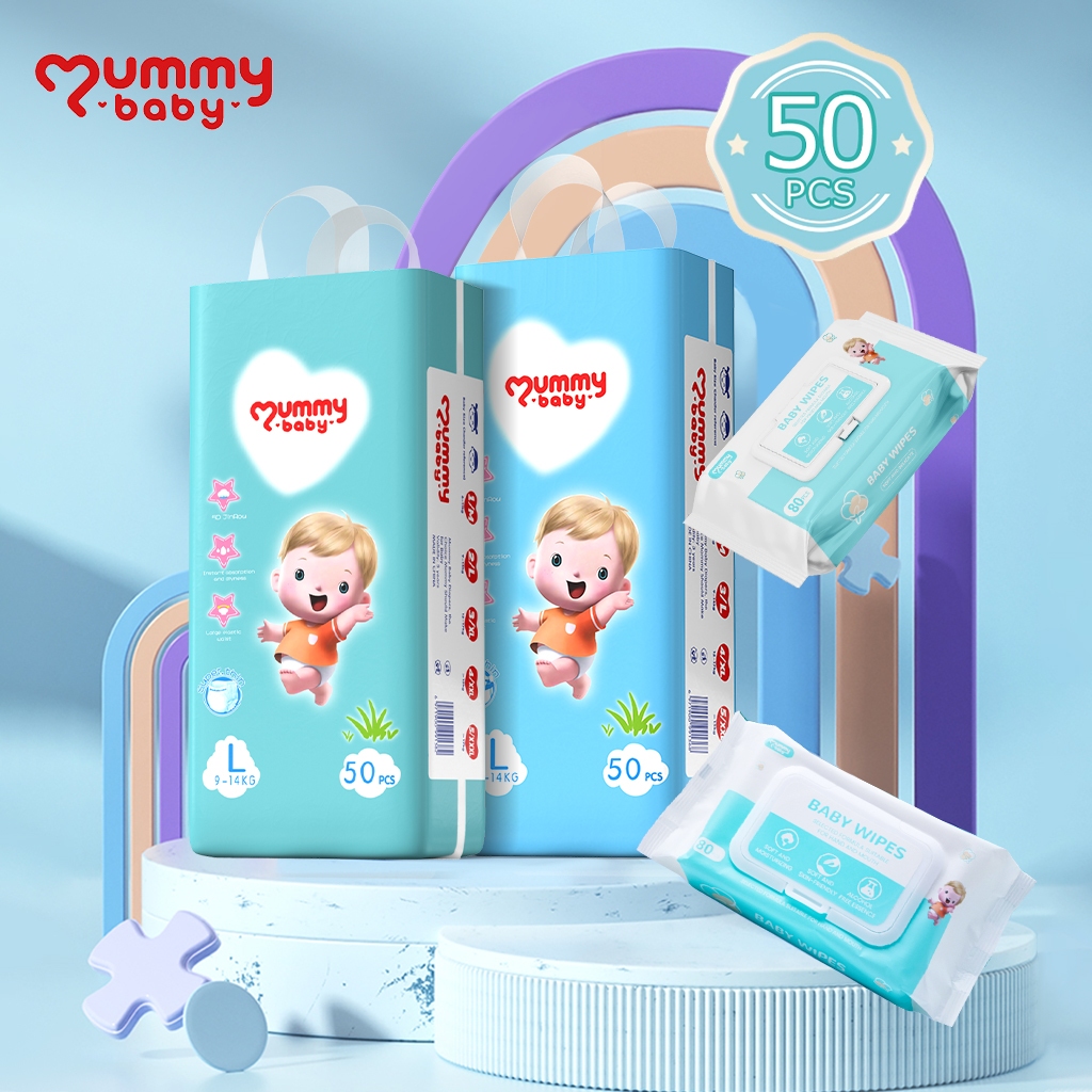MUMMYBABY Pull-up Pants/Taped diapers 46-54PCS Baby diapers All size ...