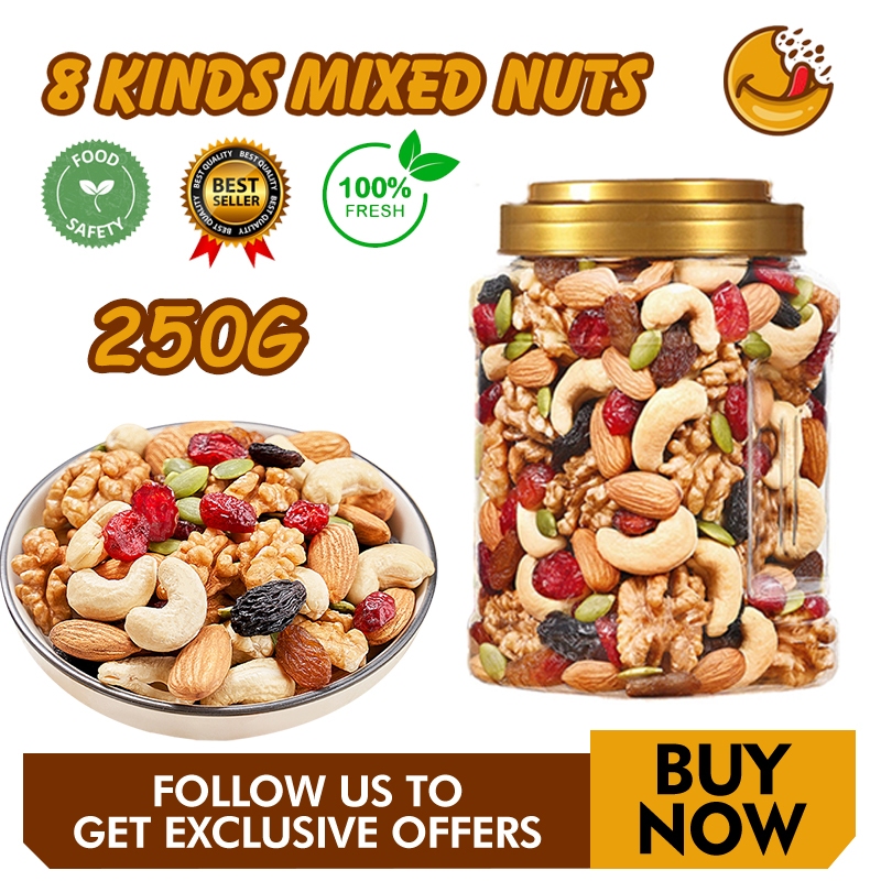 250g Healthy Snack Daily Mix Nuts Cashew Nuts Brazil Nuts Mixed Nuts ...