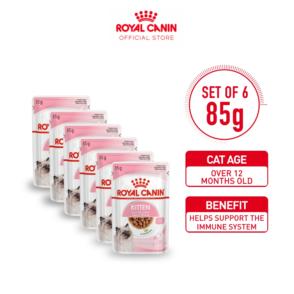 Royal Canin Kitten (85g x 6 pouches) Wet Cat Food - Feline Health ...