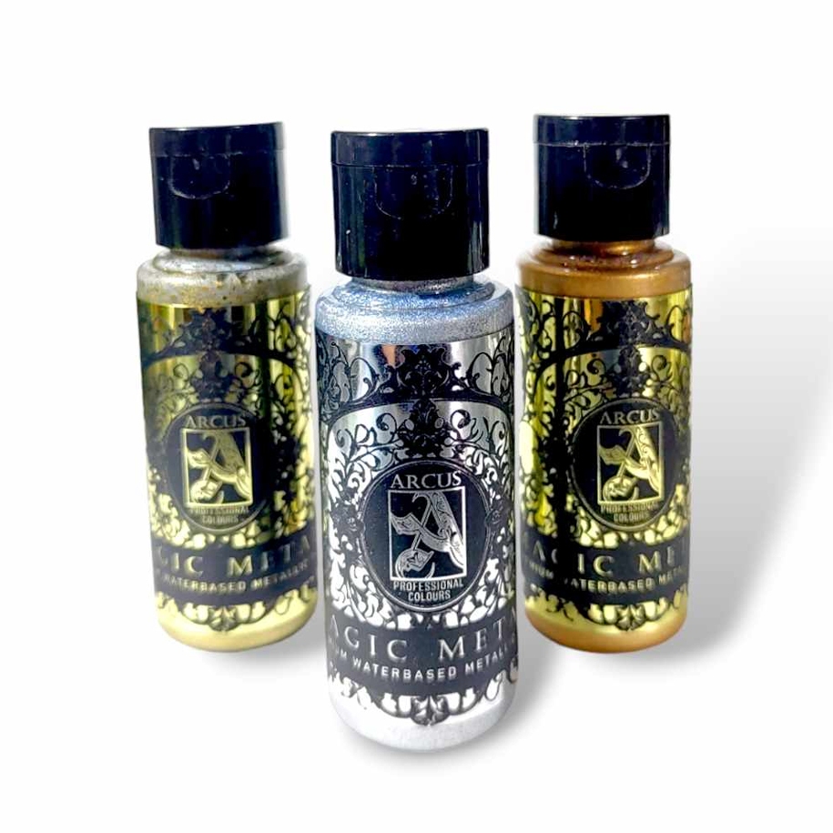 Arcus Magic Metals Waterbased Metallic Paint - Base Metal Colors ...