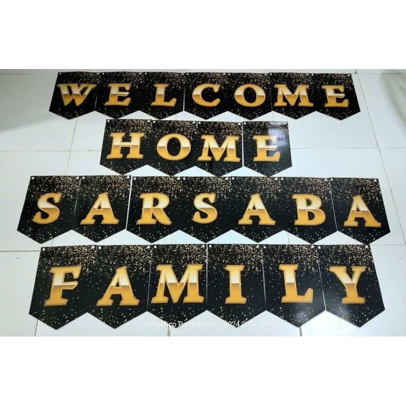 WELCOME HOME Banner custom | Shopee Philippines