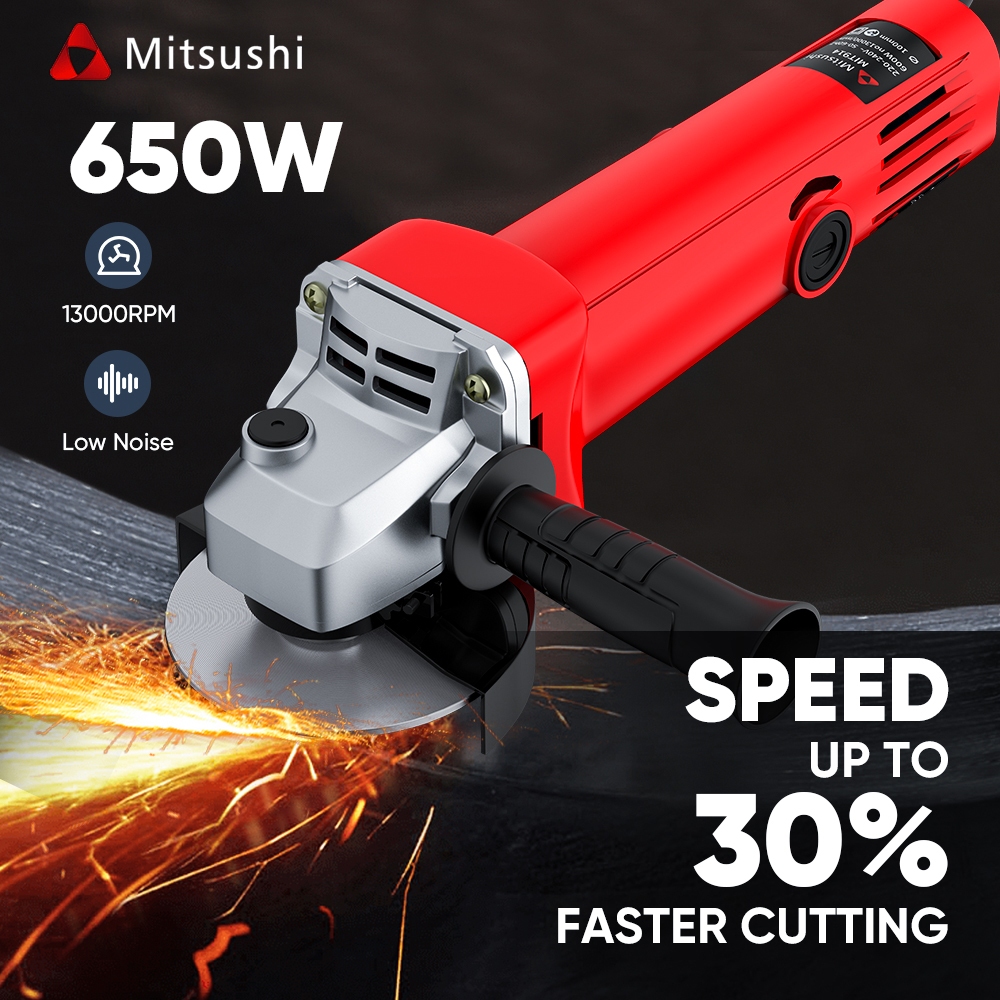 Mitsushi Electric Angle Grinder 650W Powerful Angle Grinder Industrial ...
