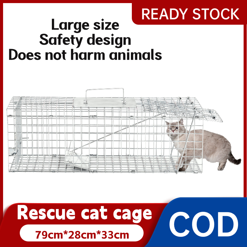 local delivery! full automatic cat cage heavy duty iron foldable cat ...