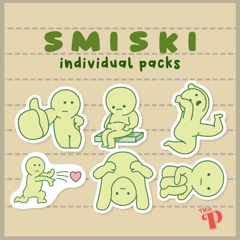 Smiski Stickers Individual Pack Waterproof Vinyl | Shopee Philippines