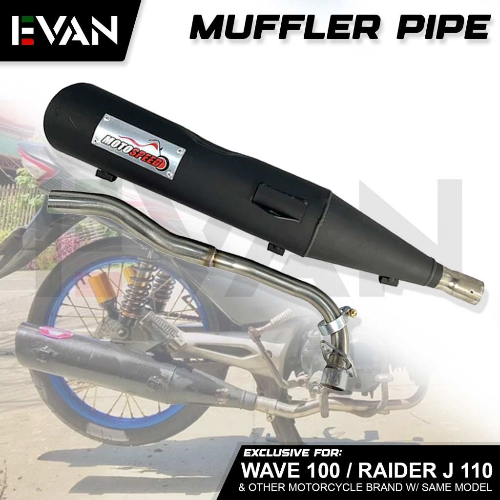 1 SET Muffler Pipe (V4) For Wave100 /SYM Motorcycle | Shopee Philippines