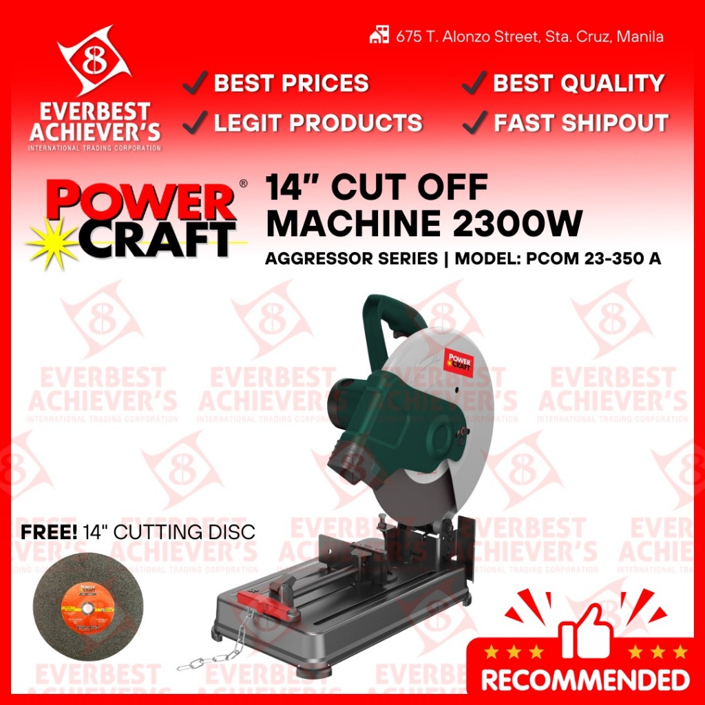 Powercraft Cutt off Machine 14” Heavy Duty Series | Shopee Philippines