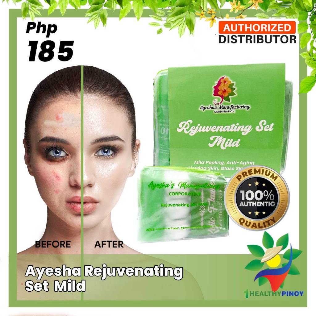 1HealthyPinoy Original Ayesha Rejuvenating Set Whitens skin (Mild Set) Healthy Skin | Shopee ...
