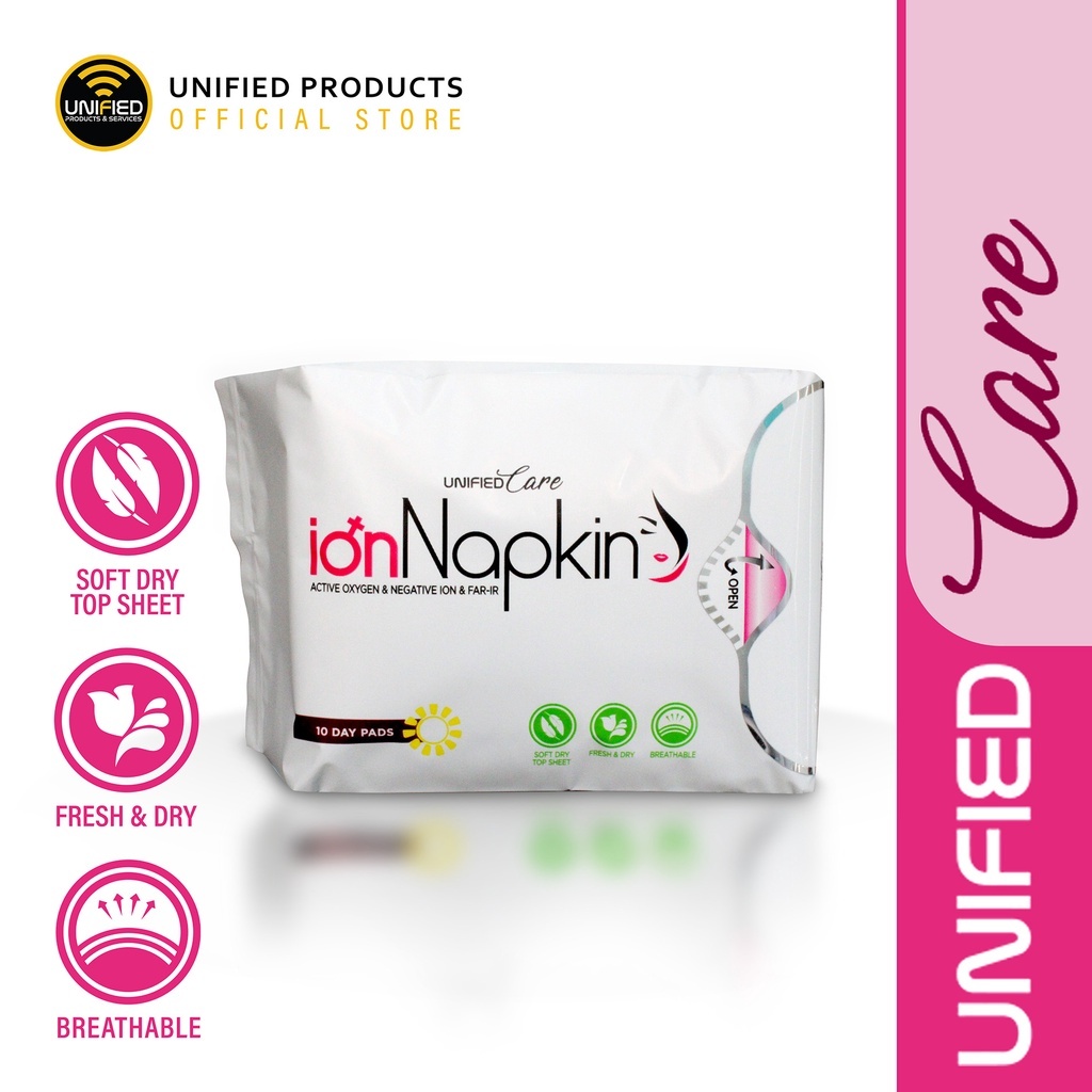 Ion Napkin with Active Oxygen & Negative Ion & Far-IR - Day Pad | 10 ...
