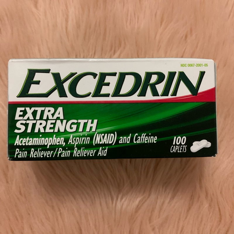 Excedrin Extra Strength Caplets for Headache Relief, 100 Count | Shopee ...