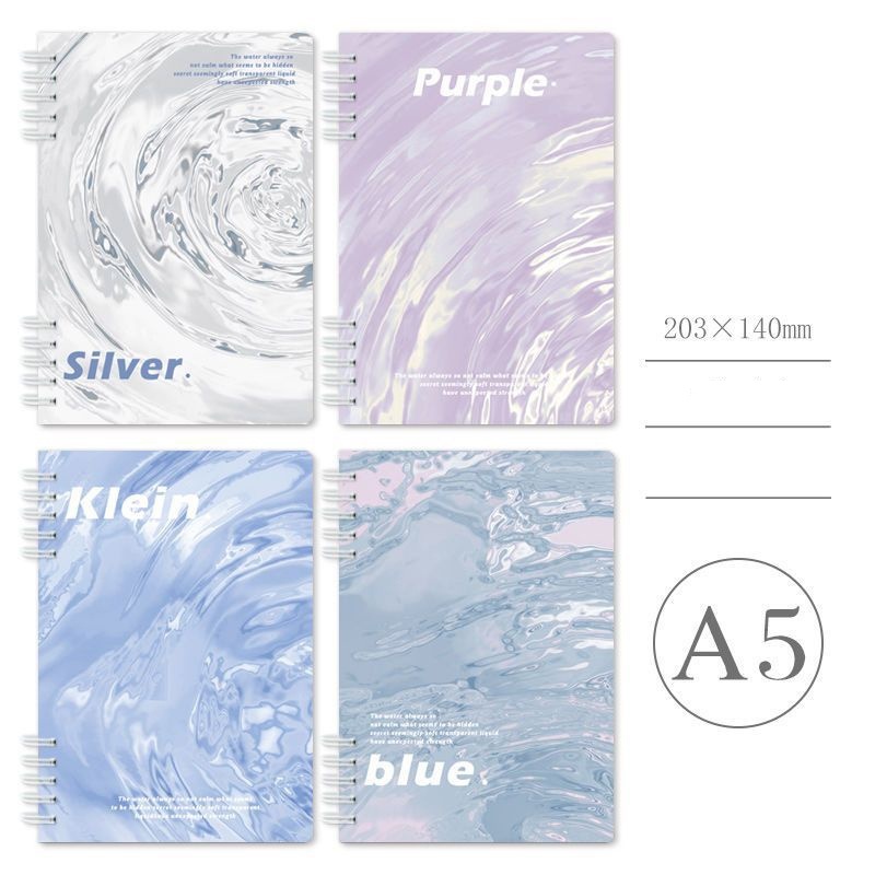 1PC A5/B5 60Sheets Thick A5 Spring Notebook Binder Notepad Spiral Line ...