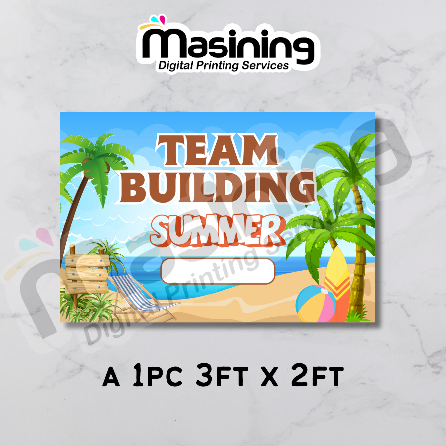 Team Building Banner Tarpaulin 3ft x 2ft | Shopee Philippines