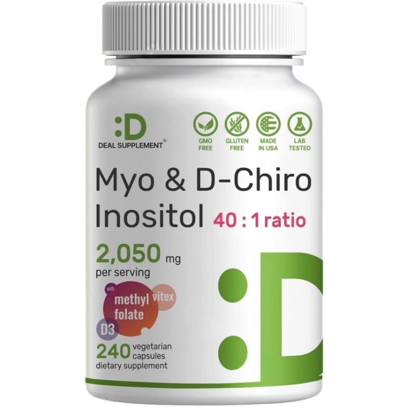 Myo-Inositol & D-Chiro Inositol Supplement PCOS | Wholesome Story ...