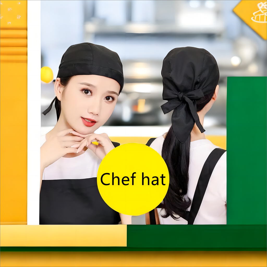 Chef hat, pirate hat, headband with flowing headband, hotel fast food ...