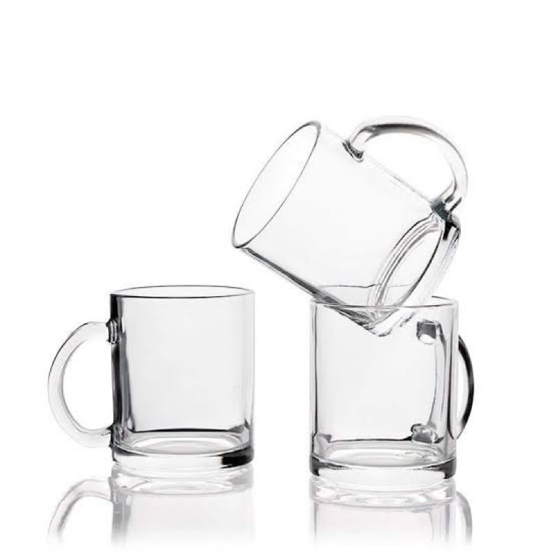 Customized Sublimation Clear Mug (6pcs up minimum order) | Shopee ...