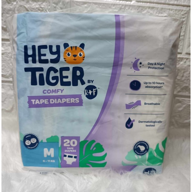Hey Tiger Diaper Medium 20s | Shopee Philippines