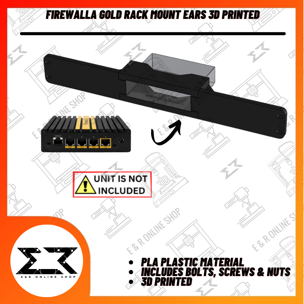 Firewalla Gold Rack Mount Ears 3D Printed | Shopee Philippines