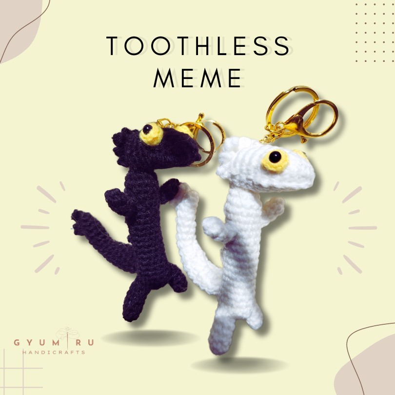 Toothless Meme Crochet Keychain | Shopee Philippines