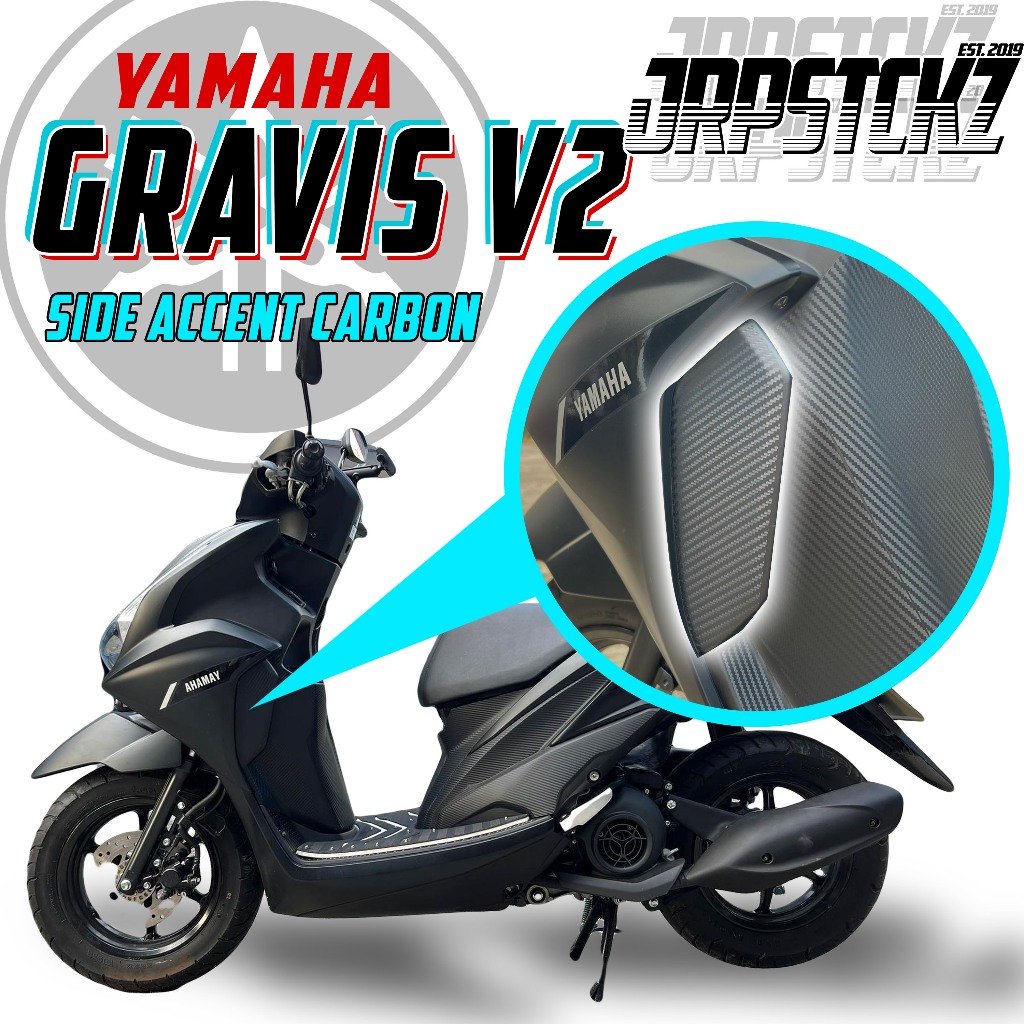 Mio GRAVIS V2 SIDE ACCENT Carbon | Ready to Install, Easy to DIY | Shopee Philippines