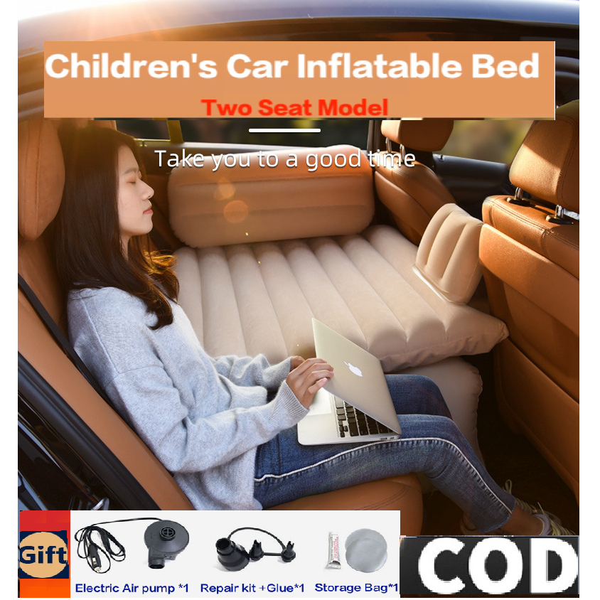 Two-seat Car Inflatable Bed Car Air Mattress Car bed Portable Quick ...