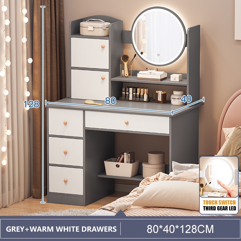 ALVIN Dressing Table Bedroom Minimalist Modern Ins Dressing Table ...