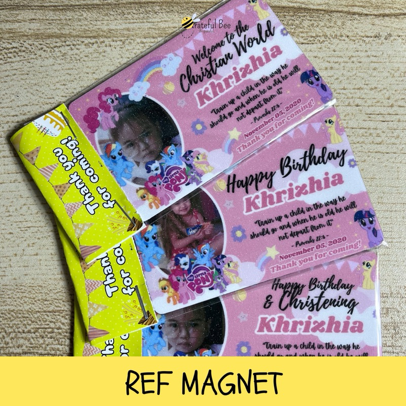 MY LITTLE PONY REF MAGNET SOUVENIR FOR BIRTHDAY & BAPTISM | Shopee ...