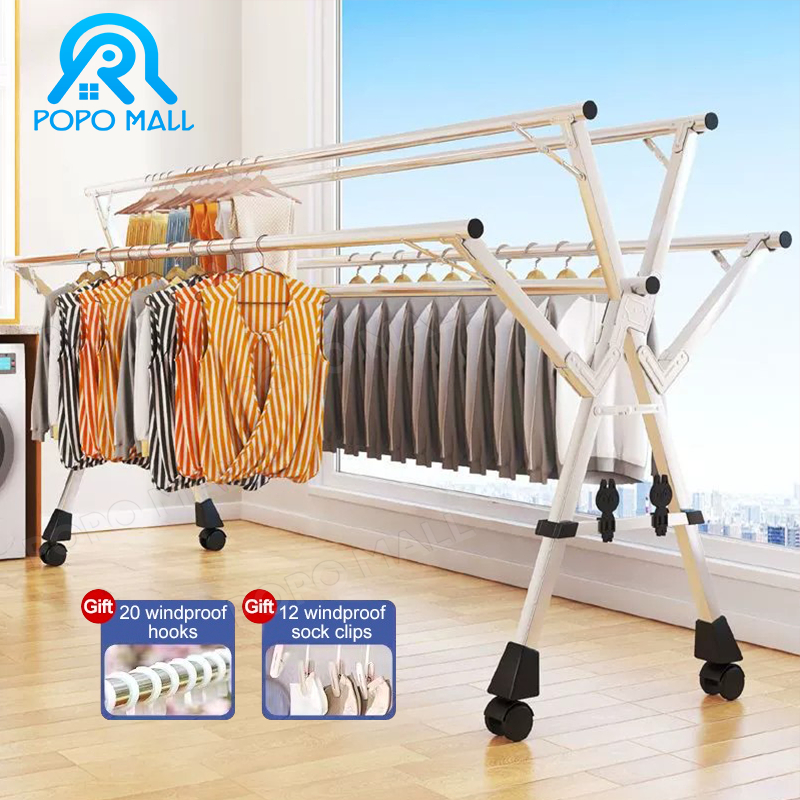 5 Bar Foldable Sampayan Stainless Drying Rack Clothes Rack Sampayan ...