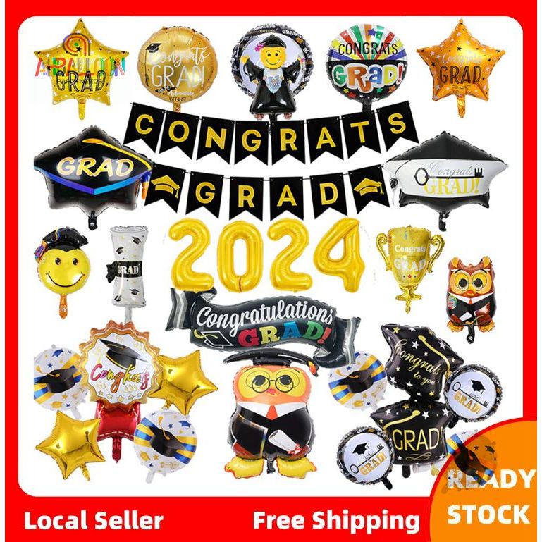Congratulations Balloons 2024 Graduation Party Decor Congrats Party ...