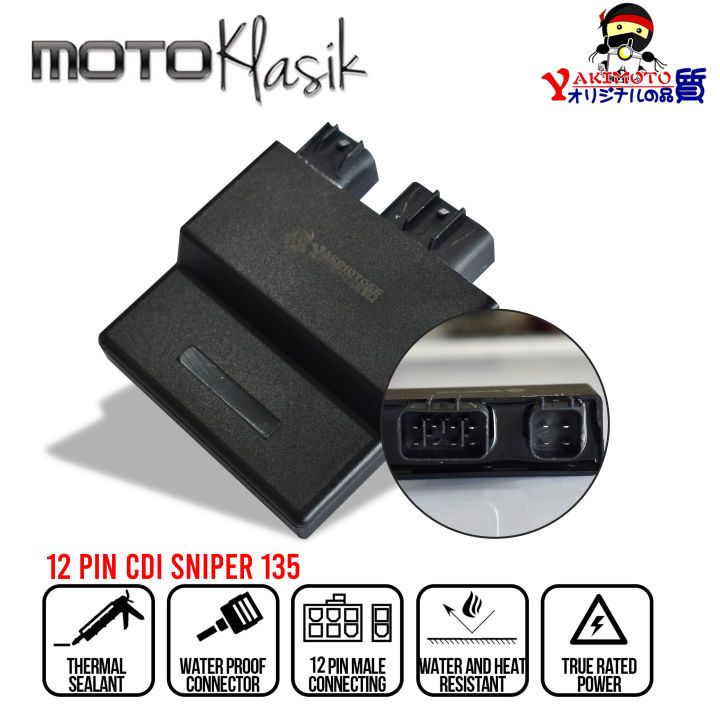 YAKIMOTO CDI FOR YAMAHA SNIPER 135 12 PIN STOCK SIZE CAPACITOR ...