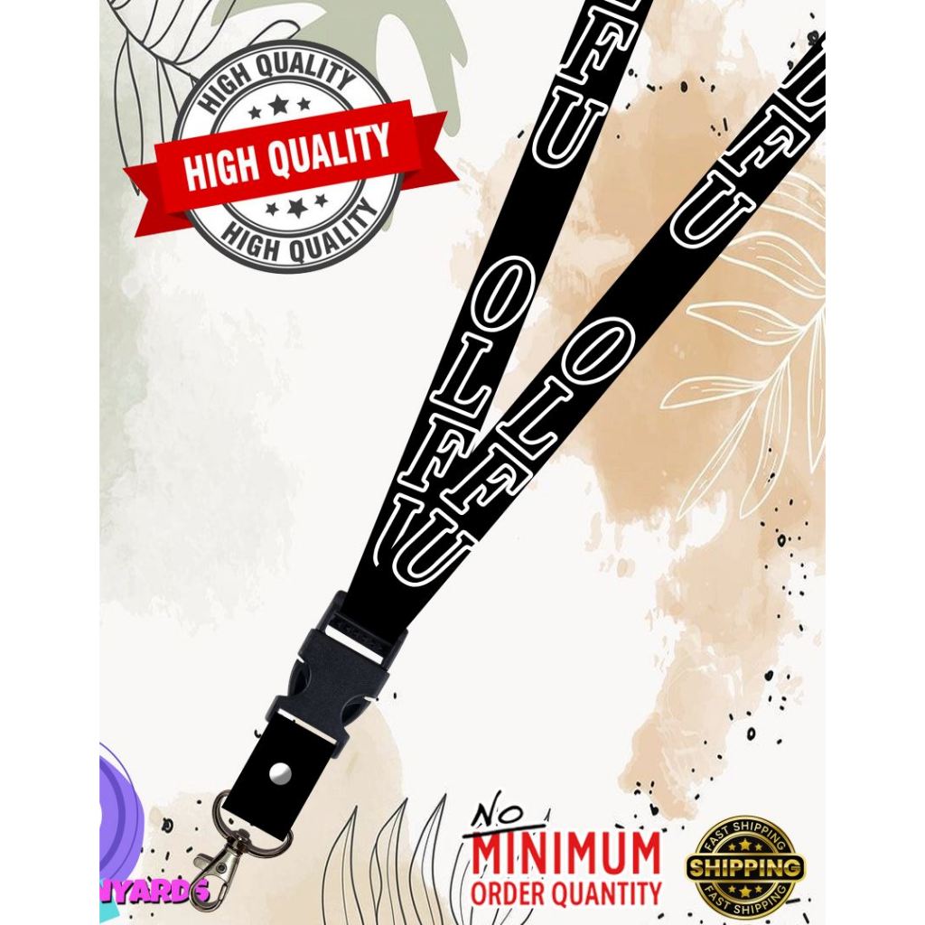 OLFU | Our Lady of Fatima University 1inch (malapad)Minimalist Lanyard ...
