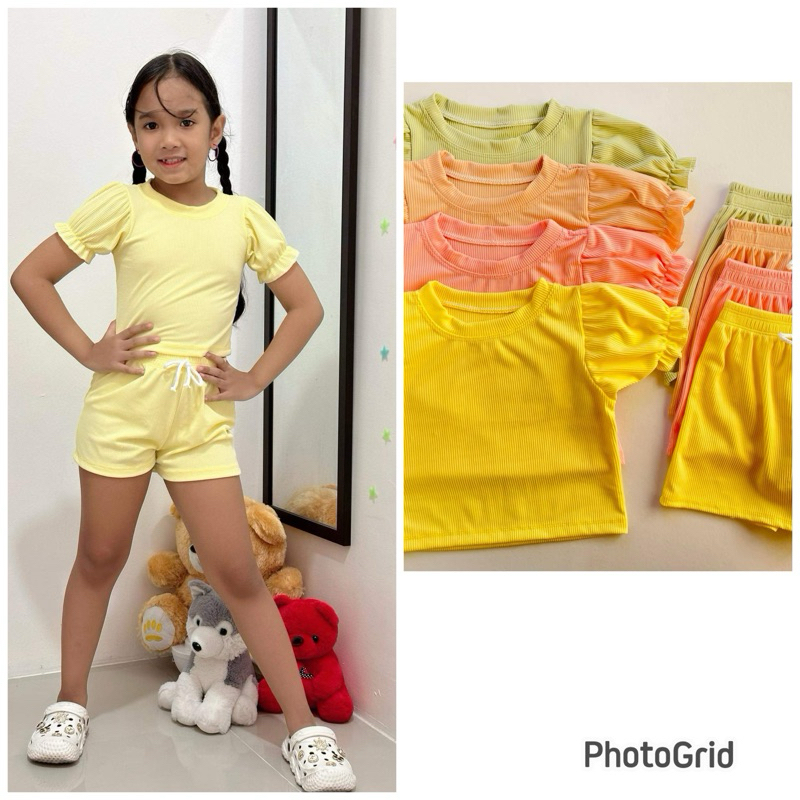 NIKKI PUFF SLEEVE TERNO FOR KIDS | Shopee Philippines