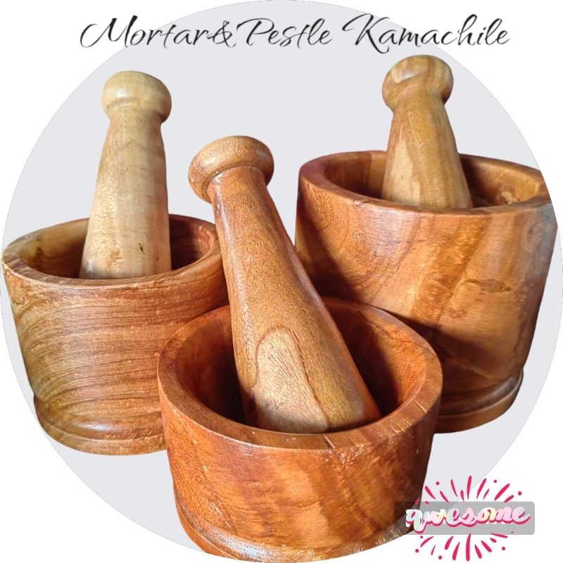 Dikdikan Mortar and Pestle |Almires|Wooden Acacia | Shopee Philippines