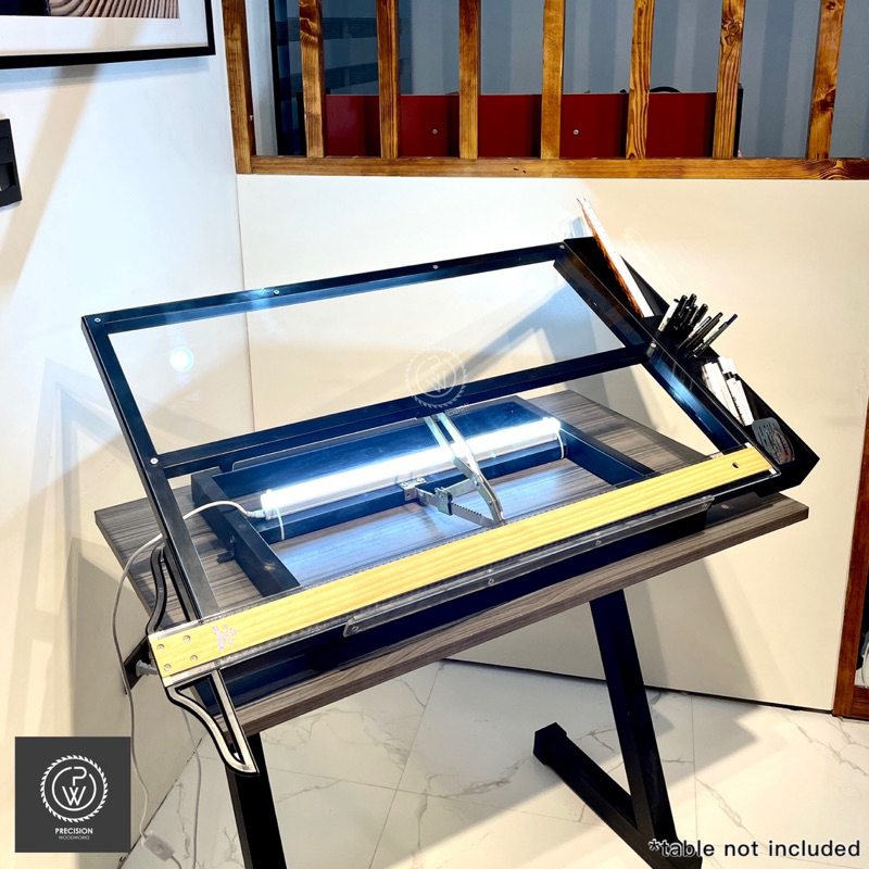 COD | SPACE-SAVING BLACK ACRYLIC DRAFTING BOARD (NO STAND/TABLE ...