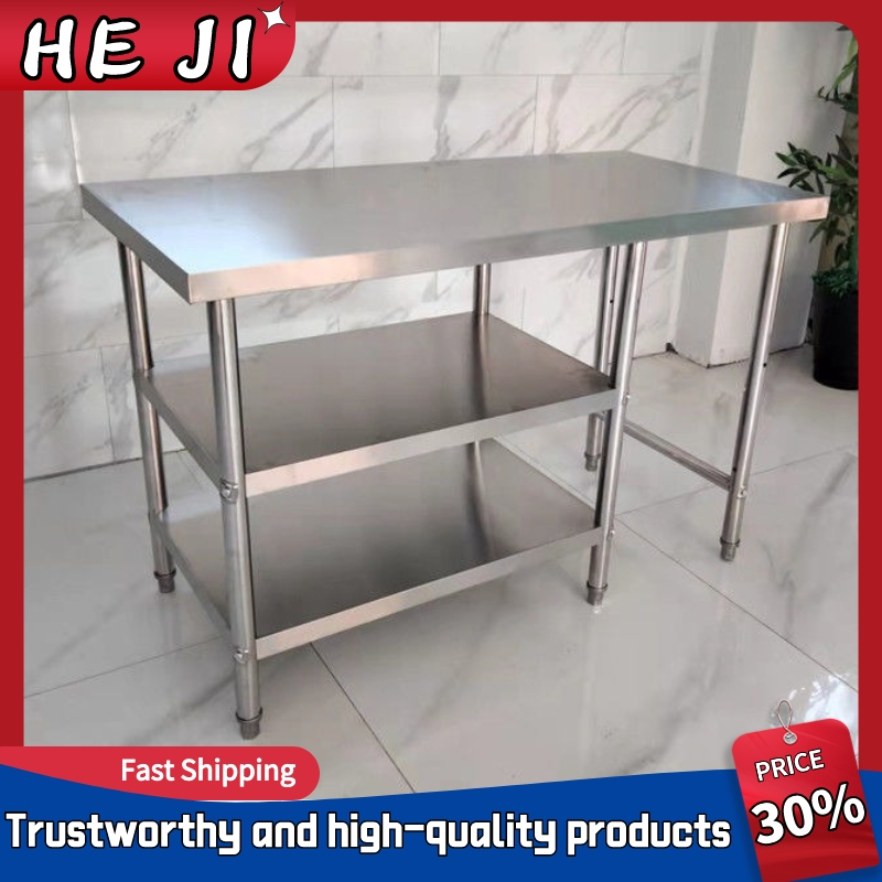 Stainless steel dining table kitchen table multifunctional kitchen ...