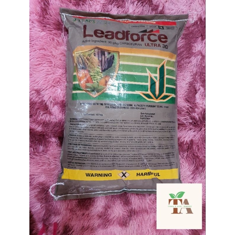 Leadforce Ultra 3G Carbofuran 16.7 kg Insecticide Pesticide Nematocide Leads Agri | Shopee ...