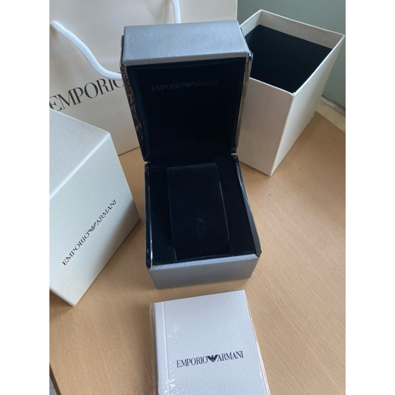 EMPORIO ARMANI watch box manual paperbag | Shopee Philippines