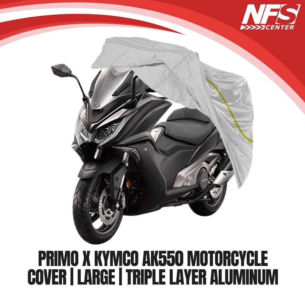 PRIMO X Kymco AK550 Motorcycle Cover | LARGE | Triple Layer Aluminum ...