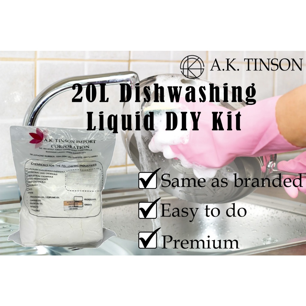AK Dishwashing Liquid High Grade (20L) DIY Kit with Formula and ...