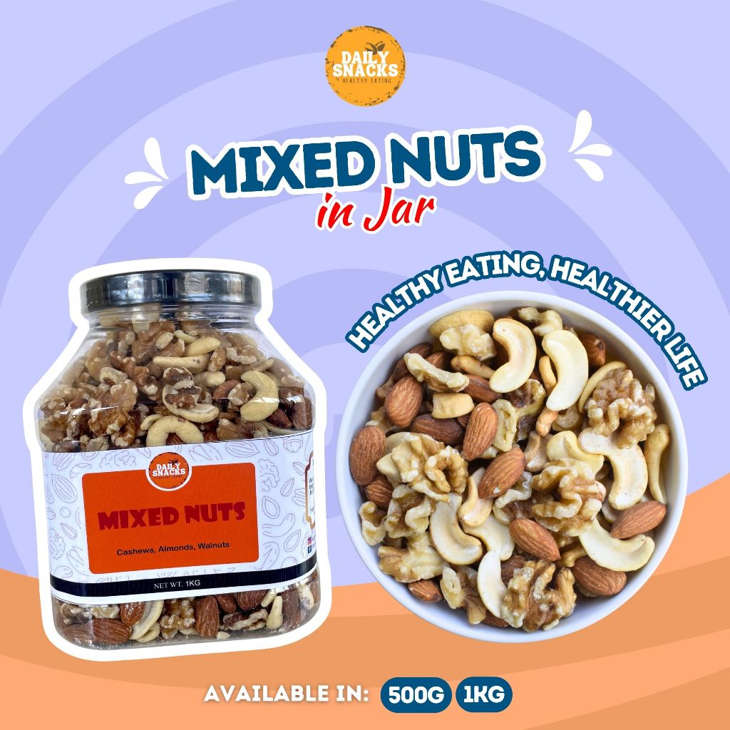 Daily Snacks Mixed Nuts in Jar | Shopee Philippines