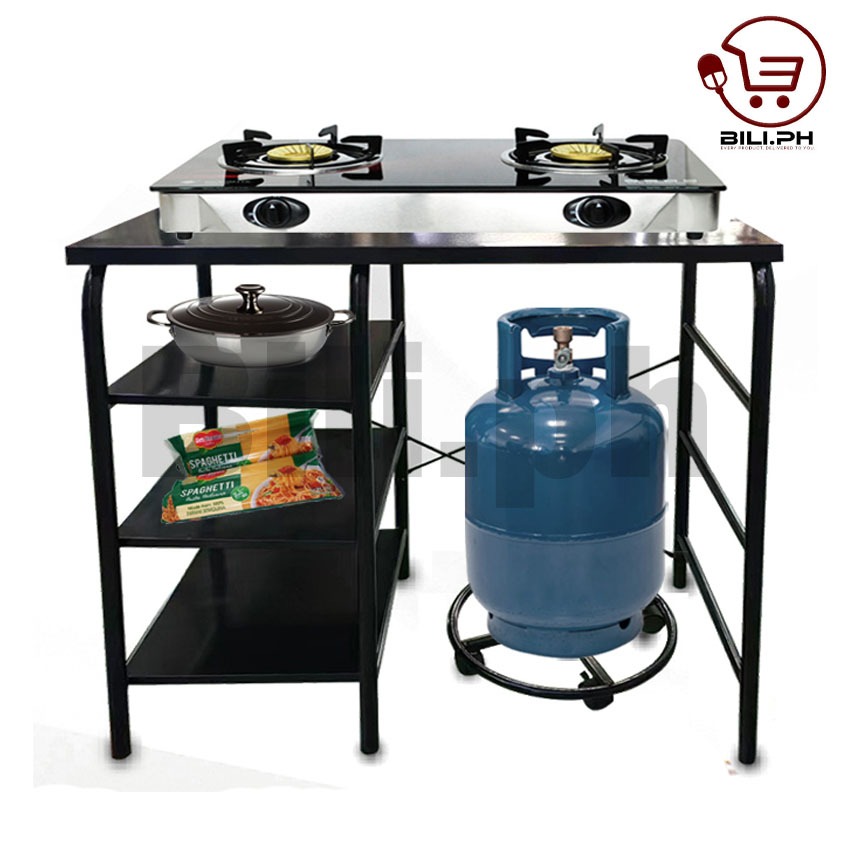 Kitchen Stove Storage Rack floor-Standing Multi-layer Gas Stove Rack ...