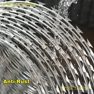 Heavy Duty Sharp Razor Wire Anti-climb Security Perimeter Fence and ...