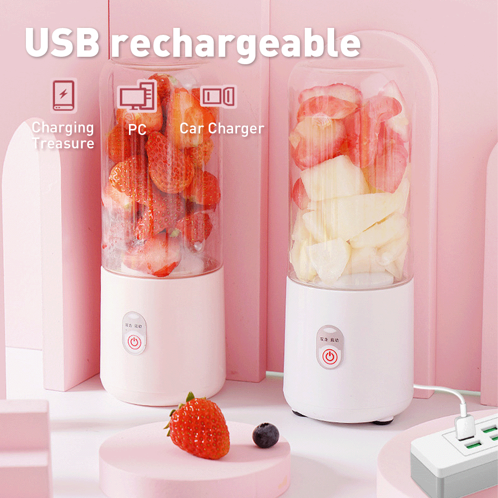 Rechargeable Electric Fruit Juicer USB Charging Mini Portable Juice Cup ...