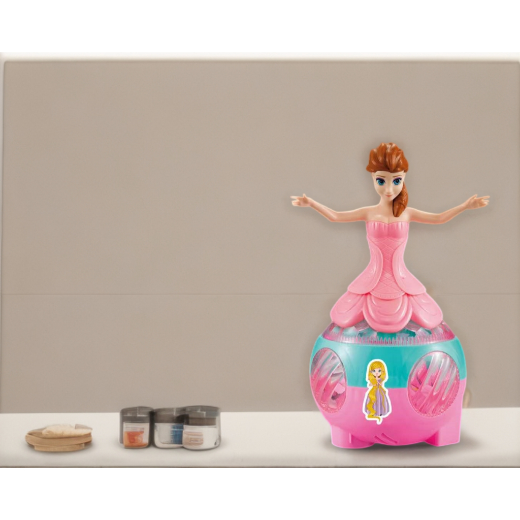 Children's electric sound and light 360° rotating light stage ball ...