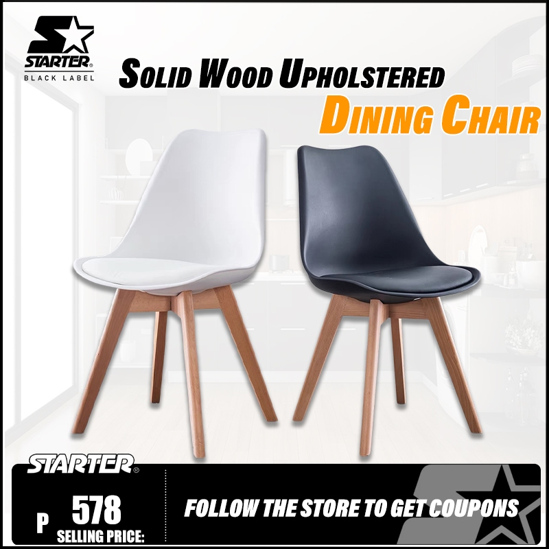 STARTER Nordic Study Chair with Cushion Modern Simple Dining Chair ...