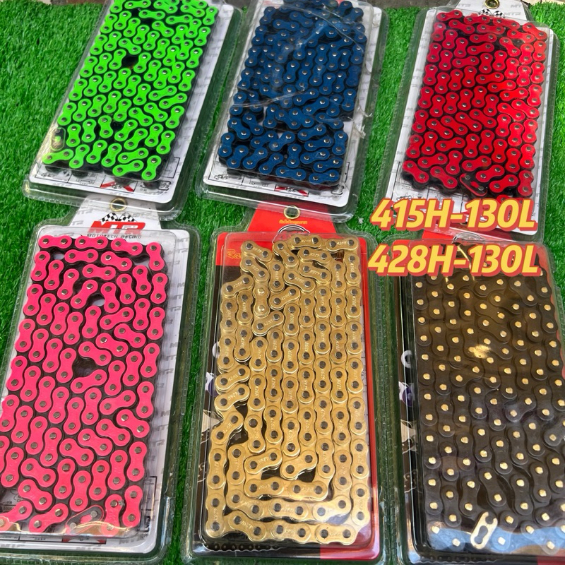 chain color gold or black 415 428H-130L heavy duty motorcycle chain ...