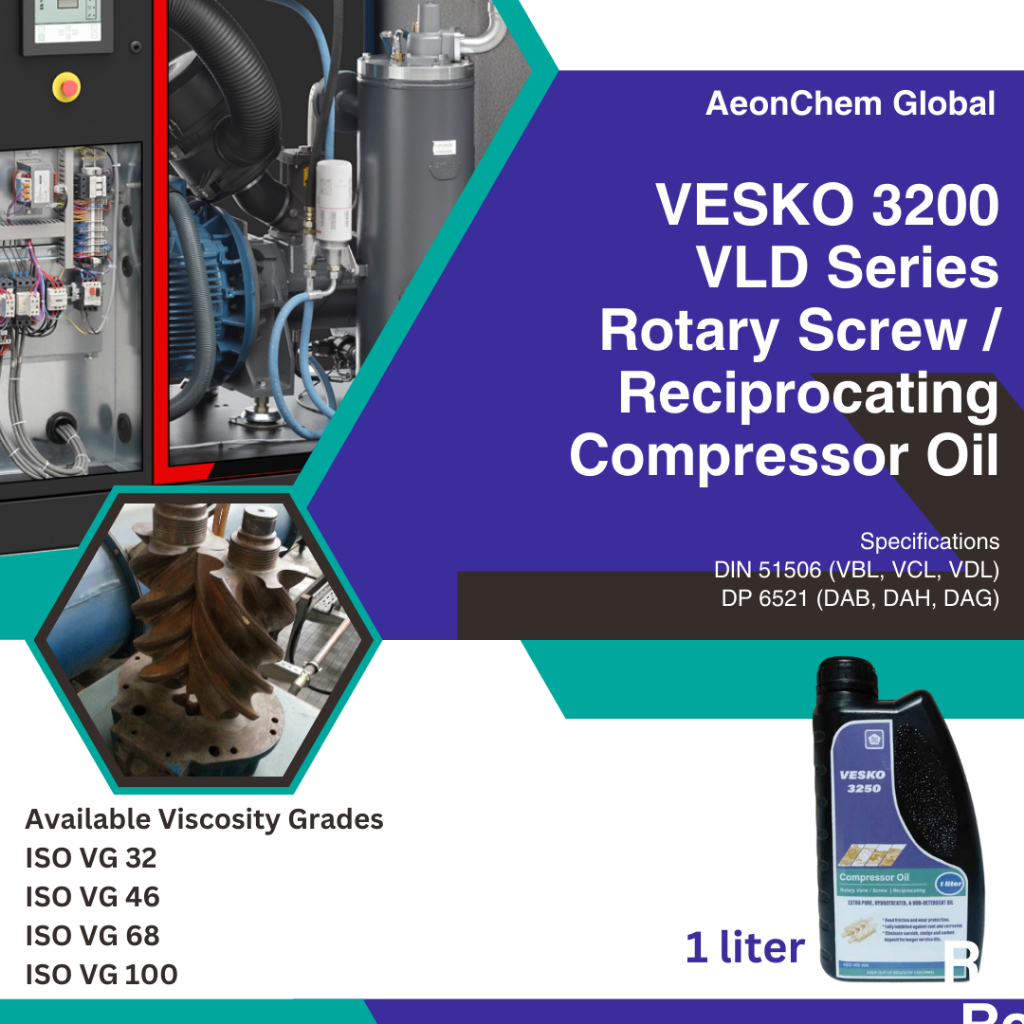 Compressor Oil (Screw/Reciprocating) - German Technology-ISO VG 32,46 ...