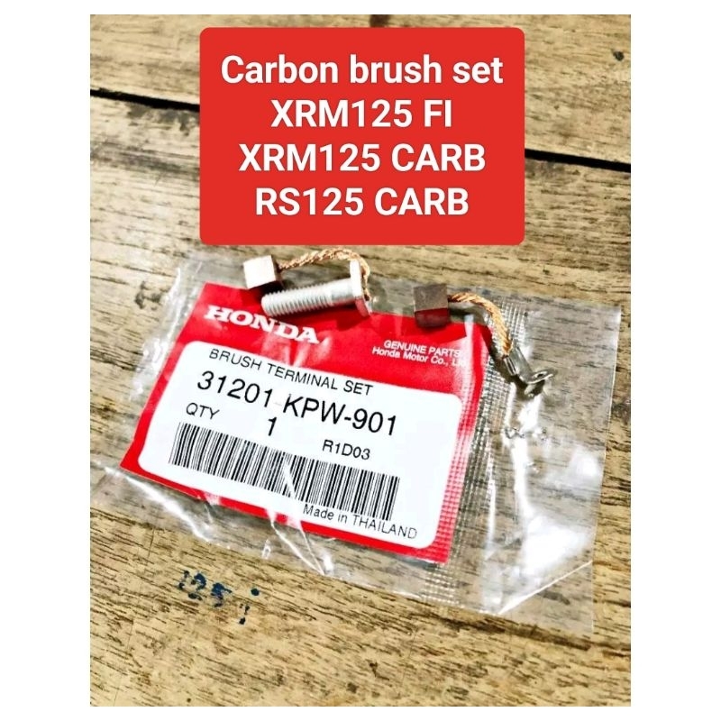Carbon brush set XRM125 Fi / Carb / RS125 carb genuine HONDA | Shopee ...