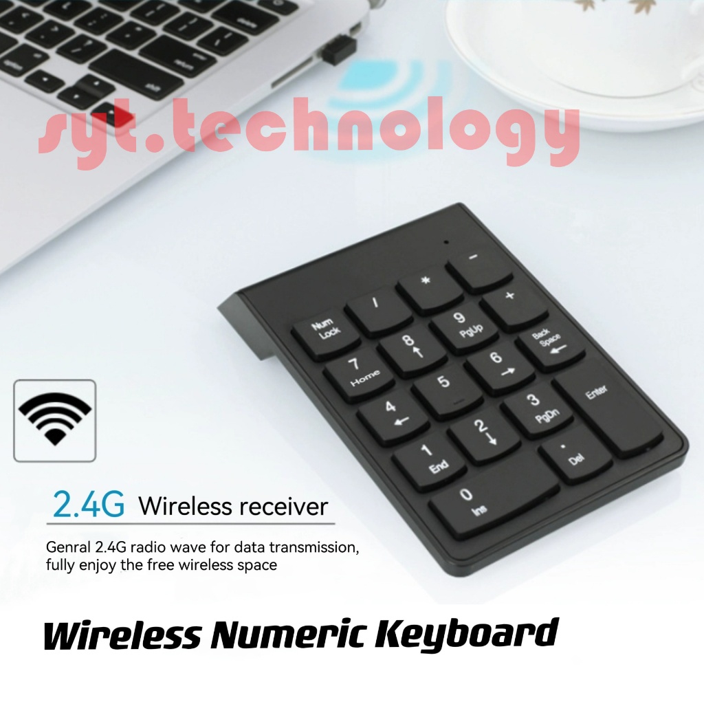 2.4GHZ super slim mini wireless numeric keypad USB receiver wireless ...